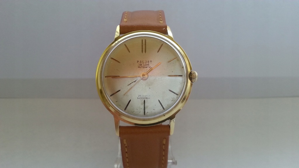 POLJOT DE LUXE AUTOMATIC 29 J. Au20, USSR L. 60-te - 12721546044 - oficjalne archiwum Allegro