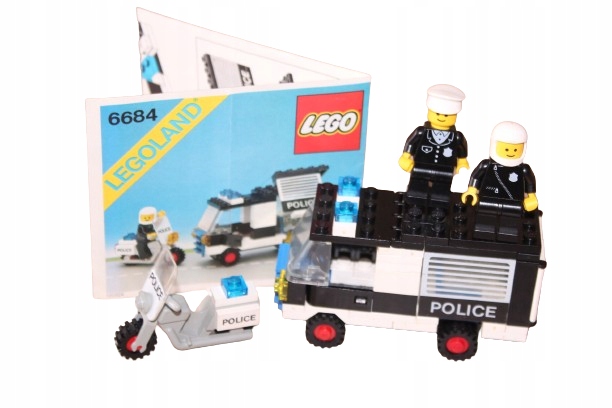 LEGO CITY TOWN LEGOLAND 6684 INSTRUKCJA POLICJA unikat ZESTAW ...