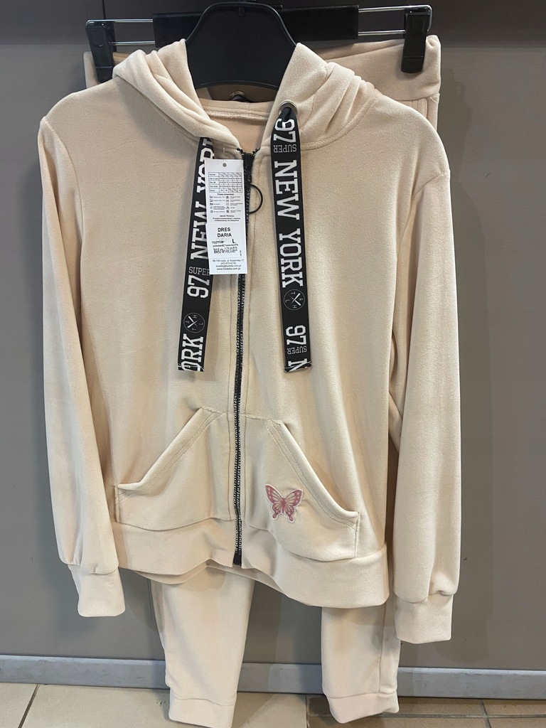 BODELLA DAMSKI KOMPLET WELUROWY DARIA beż XXL - 12258837574 - oficjalne ...