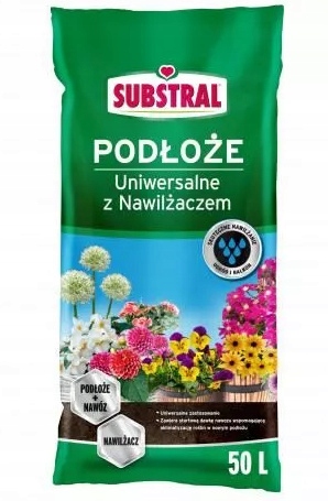 Podłoże uniwersalne z nawilżaczem 50l Substral - 12796531372 - oficjalne archiwum Allegro