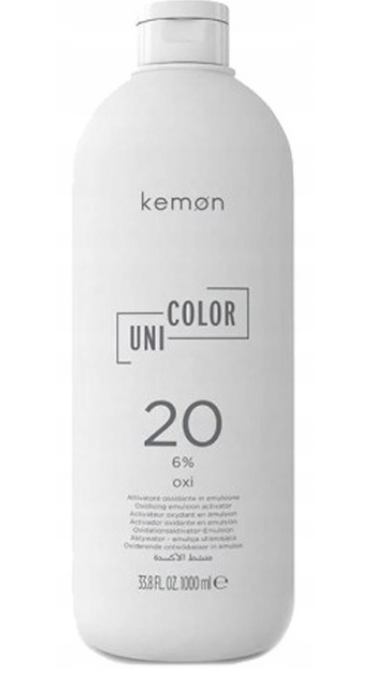 Kemon Uni Color 20 Vol 6% 1000 ml oxydant w kremie - 12397187126 ...