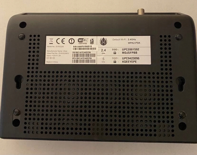 UPC RUTER EVW3226 USB 3,0 RF 2XTEL 4XETH WIFI 5GHZ - 13492931644 ...