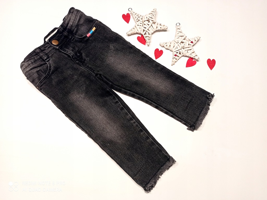 In extenso spodnie jeans za kolano strzępienia 104 - 11241513587 ...