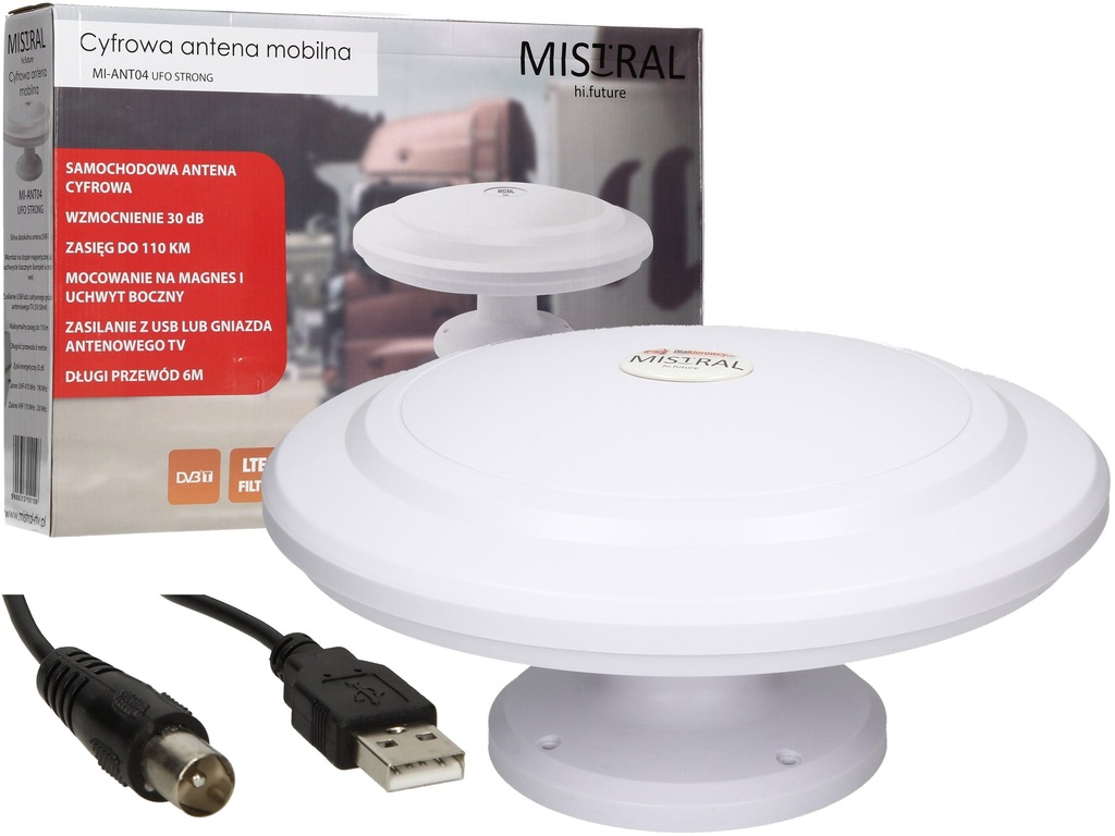 NAJMOCNIEJSZA ANTENA SAM. MISTRAL TV KAMPER JACHT - 7427297070 - oficjalne archiwum Allegro