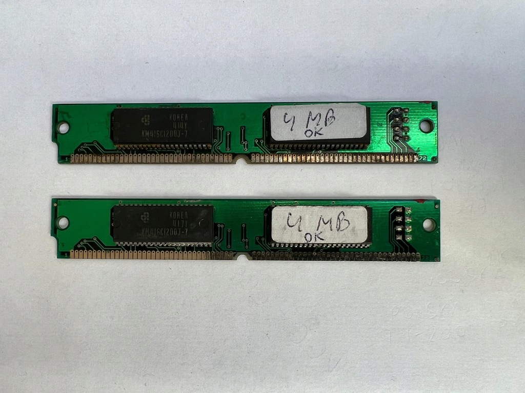Pamięć RAM SIMM 8MB (4MB X 2) EDO RAM 72-PIN 70 ns - 12055268866 ...