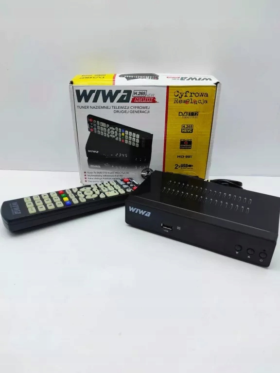 DEKODER TV NAZIEMNEJ WIWA MAXX H.265 DVB-T 2 - 13345928919 - oficjalne archiwum Allegro