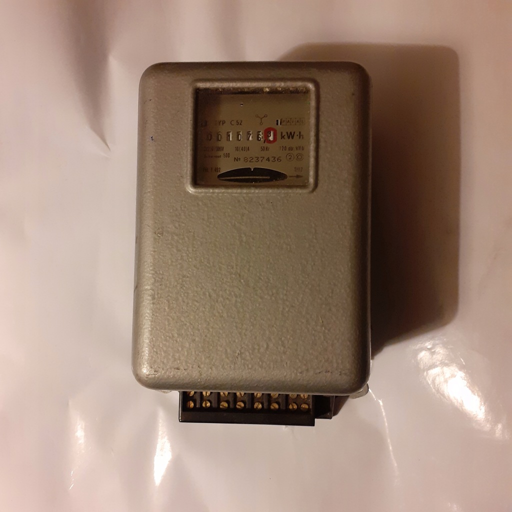 Licznik energii elektrycznej analogowy - 12708157685 - oficjalne archiwum Allegro