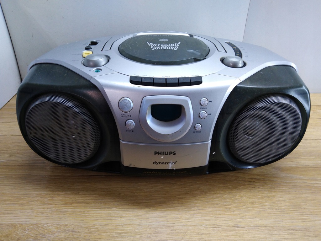 RADIO PHILIPS FM CD KASETY IDEALNE NA BUDOWĘ - 14084076391 - oficjalne archiwum Allegro