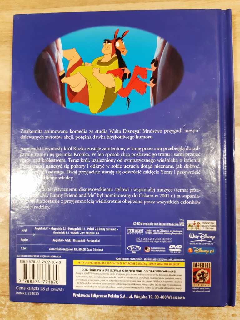 NOWE SZATY KRÓLA - DISNEY- DVD - DUBBING - OKAZJA! - 11723158837 - oficjalne archiwum Allegro
