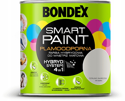 Farba Bondex Smart Paint 2,5l plamoodporna kolory - 9151498127 ...