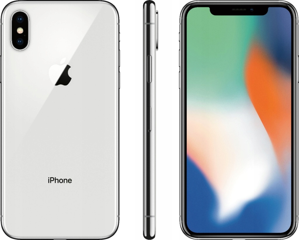 Smartfon Apple iPhone X silver 64 GB A++ Gratisy!! - 12597532221 ...