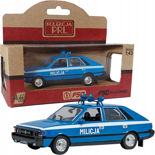 SAMOCHÓD FSO POLONEZ 1500 BOREWICZ MILICJA PRL METAL 1:43 - 14832754122 ...