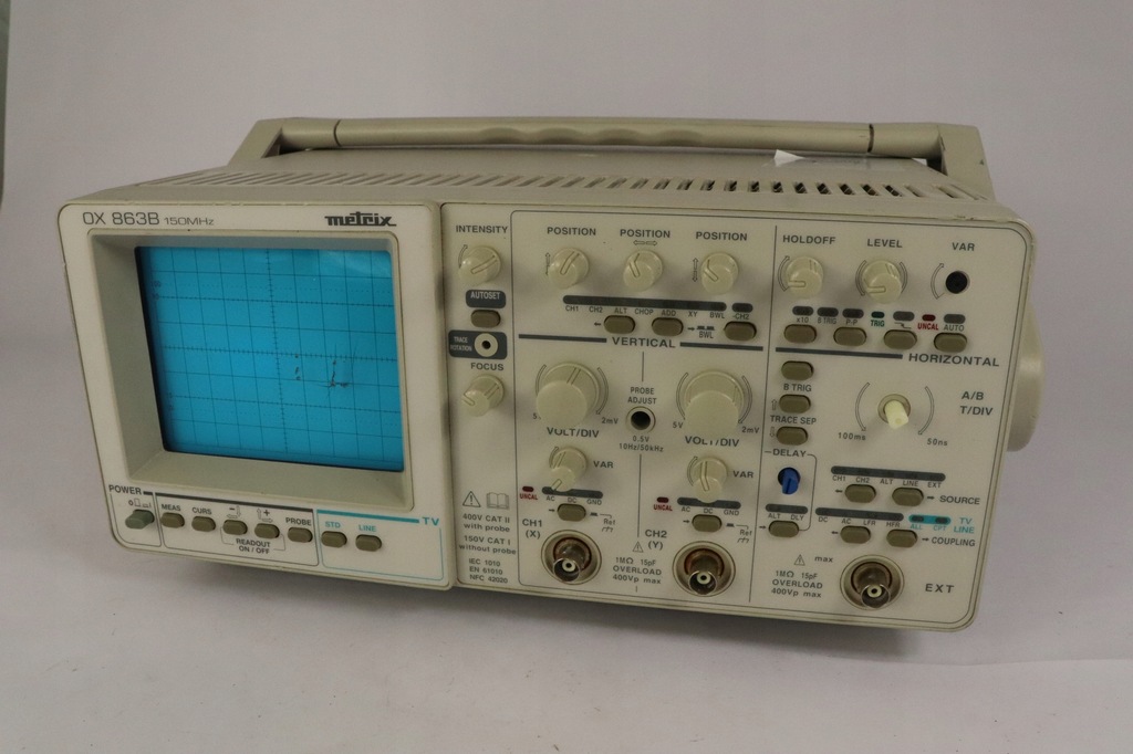 Oscyloskop analogowy 2x150 MHz Metrix OX-863B uszk - 12196034039 ...