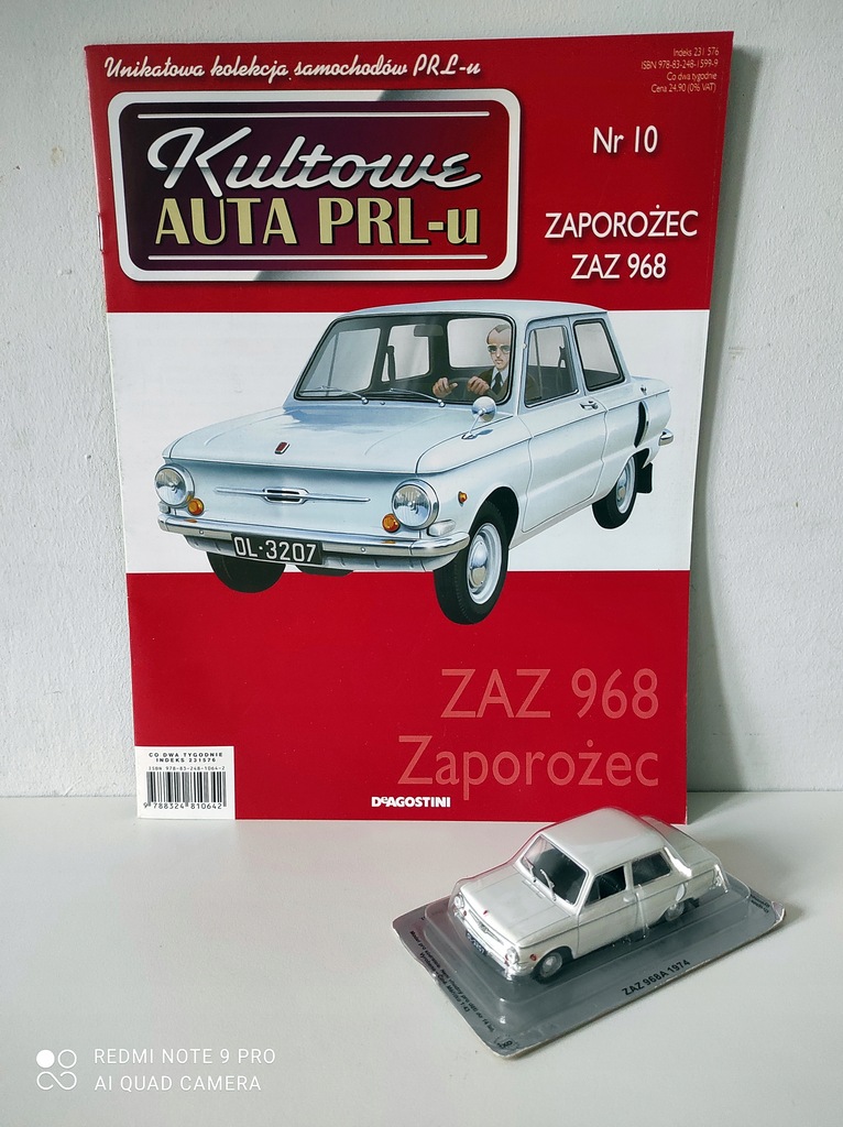 ZAPOROŻEC ZAZ 968 KULTOWE AUTA PRL DEA. KAP 1:43 - 13161975850 - oficjalne archiwum Allegro
