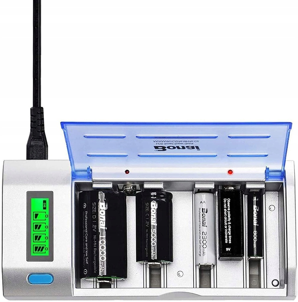 Ładowarka GP PB320 uniwersalna AA/AAA/C/D/9V NiMH - 11621207440 ...