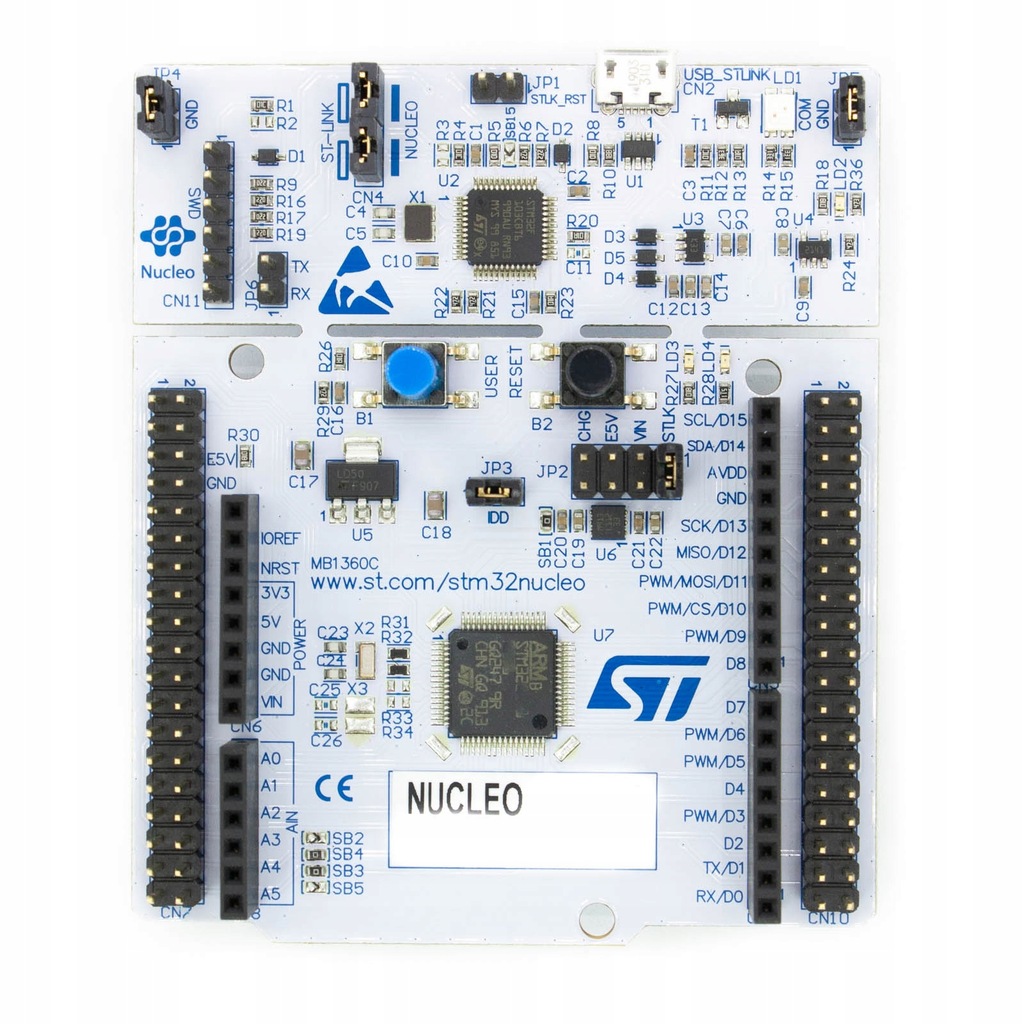 STM32 NUCLEO-G071RB STM32G071RB ARM Cortex-M0+ - 9567348896 - oficjalne archiwum Allegro