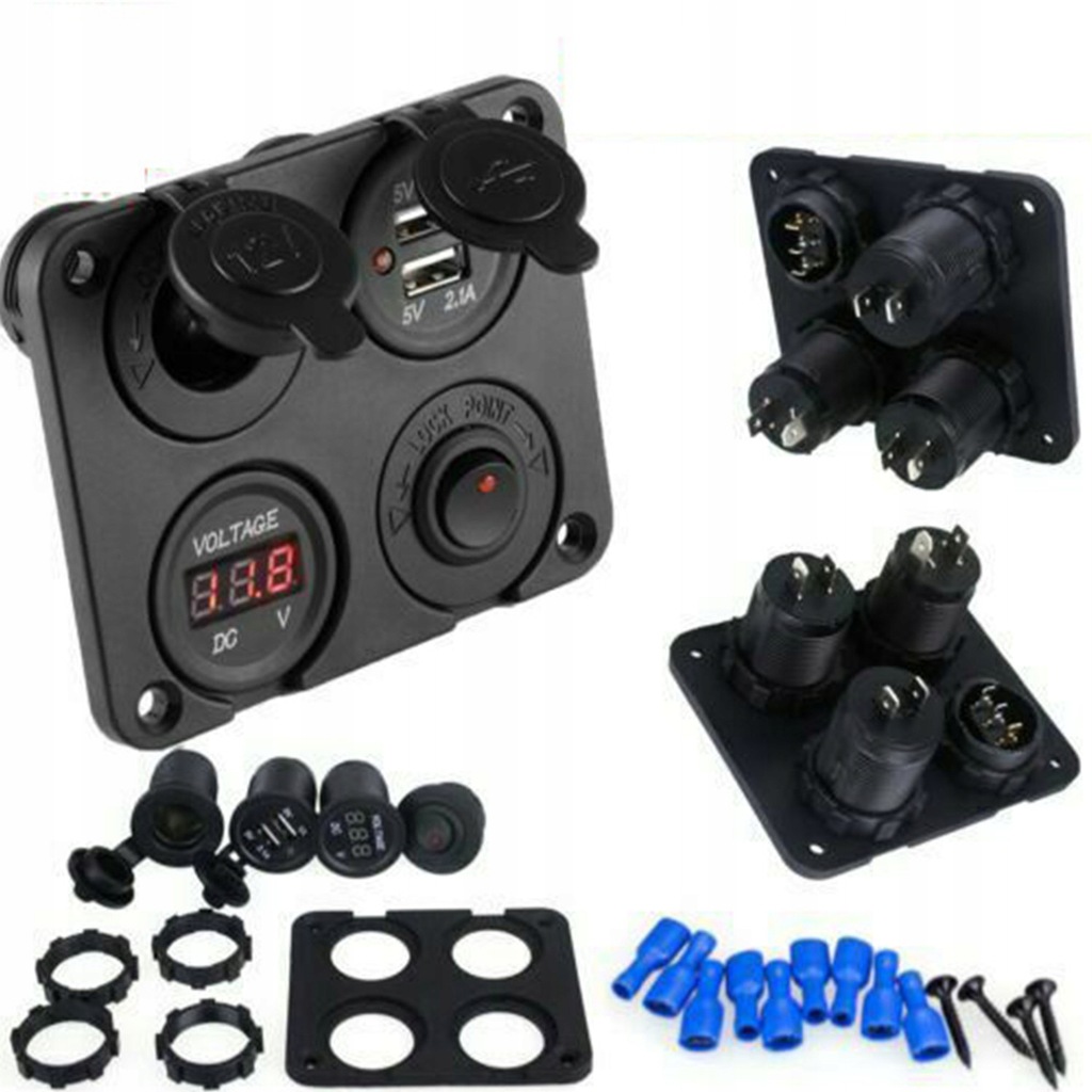 GNIAZDO ZAPALNICZKI ŁADOWARKA 4w1 12V-24V - 11533391166 - oficjalne archiwum Allegro