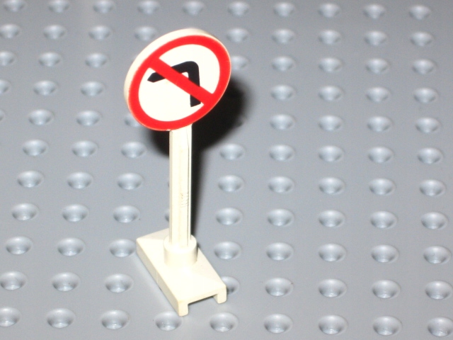 ZNAK DROGOWY ZAKAZ SKRĘTU W LEWO LEGO S100 - 15147062847 - oficjalne ...