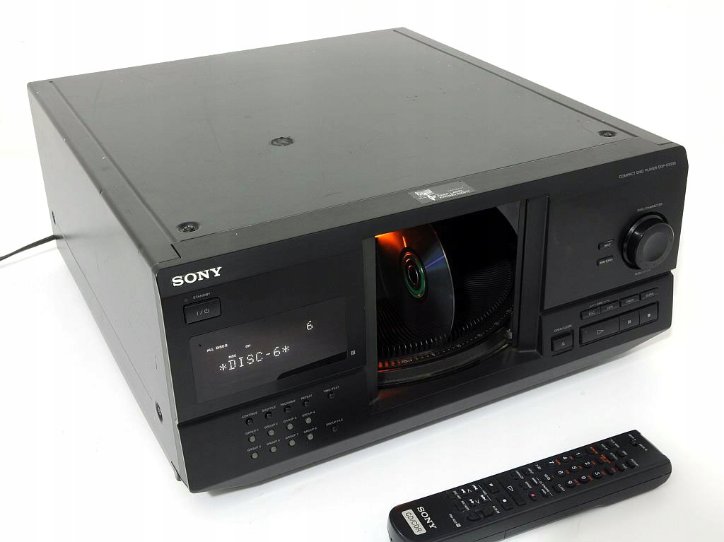 SONY CDP-CX230 FIRMOWY ODTWARZACZ CD NA 200 PŁYT ! - 13559808601 ...