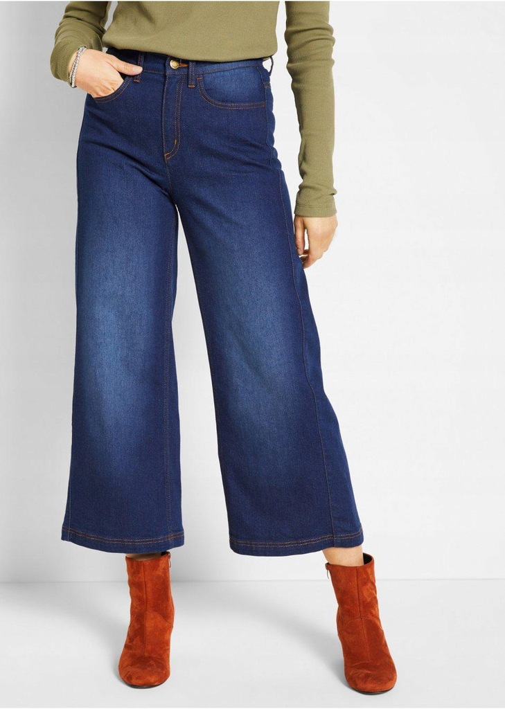 JOHN BANER MODELUJĄCE SZEROKIE SPODNIE JEANS 50 - 13712209424 - oficjalne archiwum Allegro