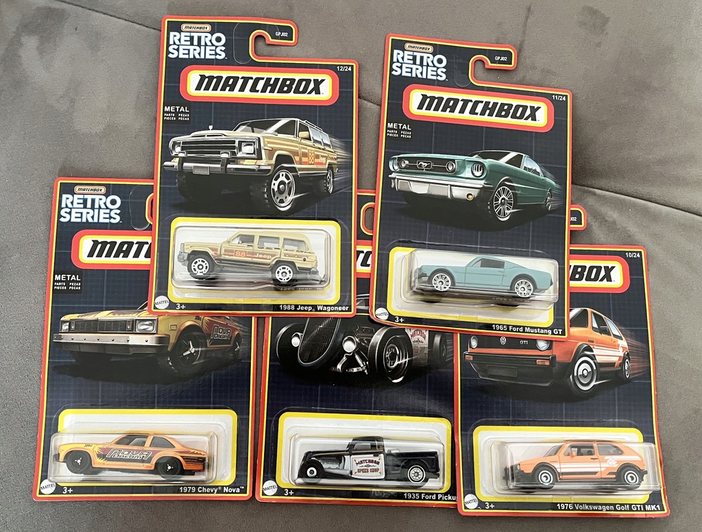MATCHBOX Retro Series 2022 - zestaw 5 modeli USA - 12484411318 ...