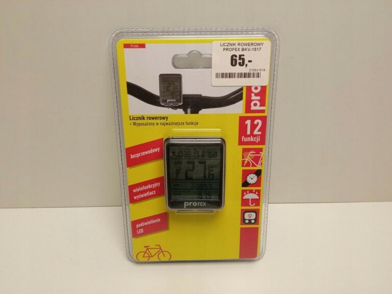 LICZNIK ROWEROWY PROFEX BKV-1517 - 11138021164 - oficjalne archiwum Allegro