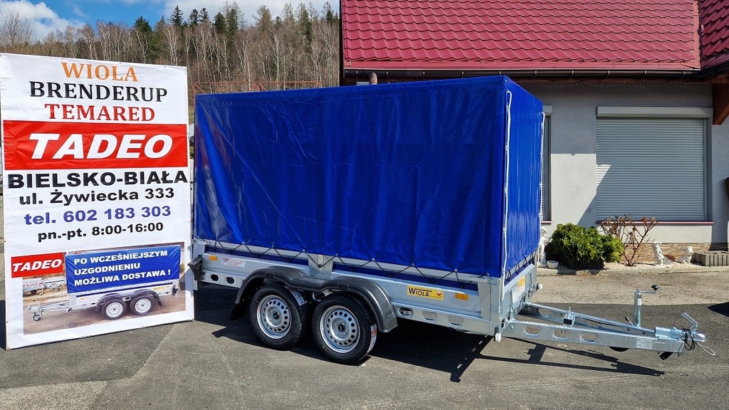 PRZYCZEPA Wiola Silezia+ 292x142 stelaż plandeka - 12791332262 ...