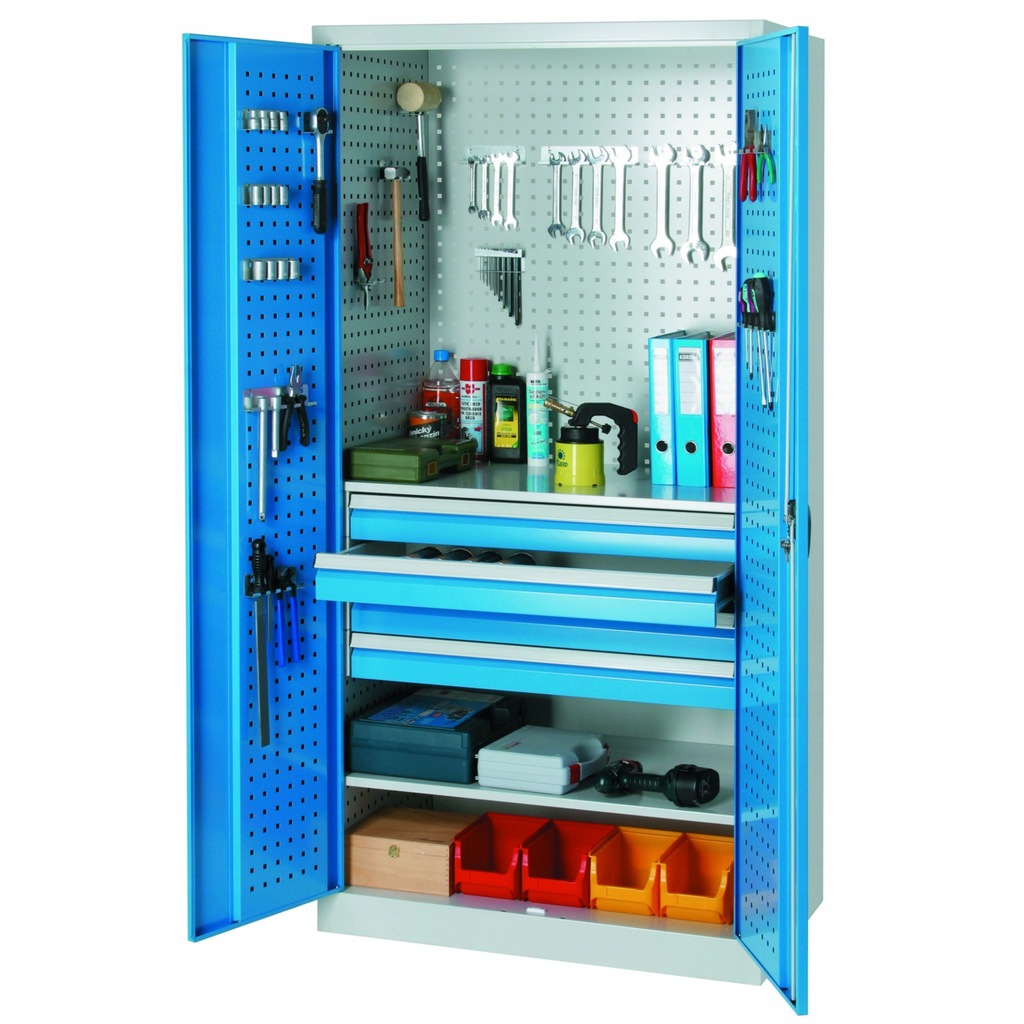 Szafa Narzędziowa Magazynowa Warsztatowa 195 cm - 7896882228 - oficjalne archiwum Allegro