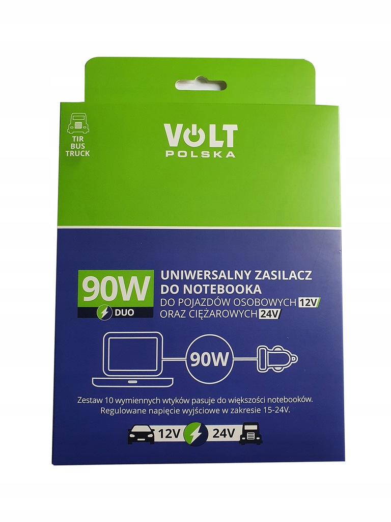 SAMOCHODOWA ŁADOWARKA ZASILACZ 12V/24V 90W TIR - 12148035510 - oficjalne archiwum Allegro