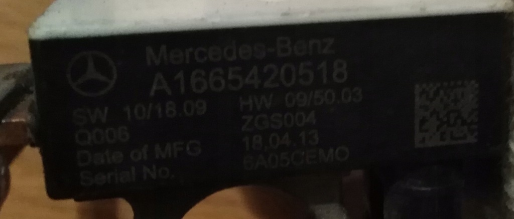 Gl Ml w166 klema minusowa A1665420518 - 11569889036 - oficjalne ...