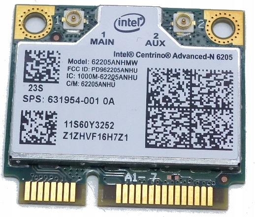 INTEL Centrino 62205ANHMW Advanced-N 6205 - 8612823167 - oficjalne ...
