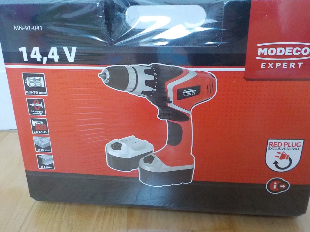 Wiertarko-Wkrętarka MODECO EXPERT MN-91-041 14,4V - 7161743936 - oficjalne archiwum Allegro