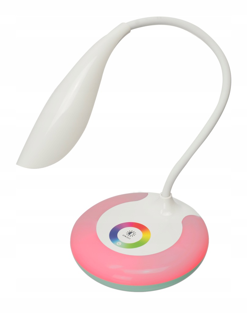 LAMPKA RGB LED nocna biurowa biurko biała modna - 11156917271 - oficjalne archiwum Allegro