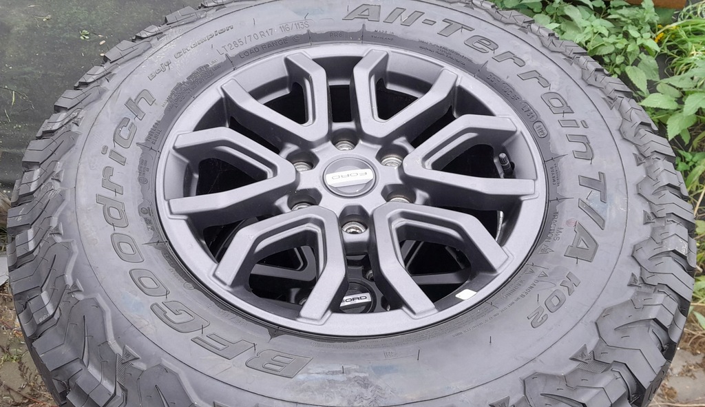 Ford Ranger Raptor koła BFGoodrich Allterrain 285/70/17 R17 Off-road ...