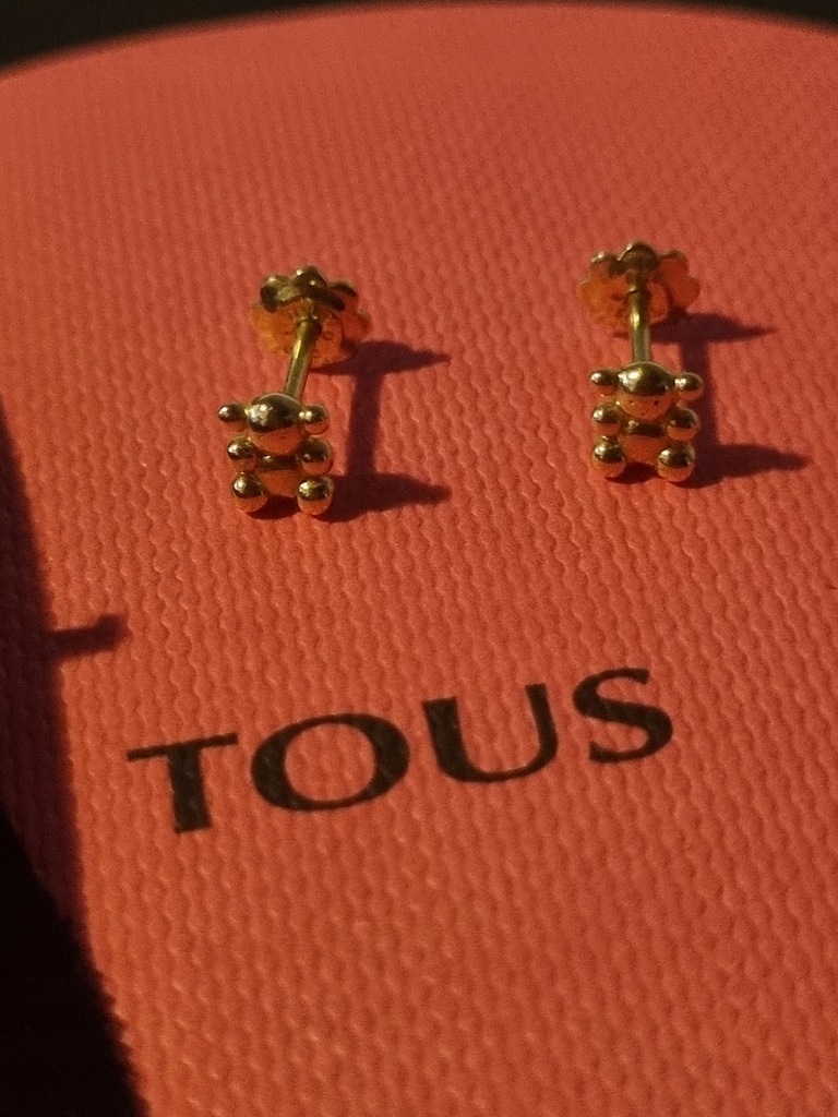 Tous Bubble Bear kolczyki złoto 750 - 13224944191 - oficjalne archiwum Allegro