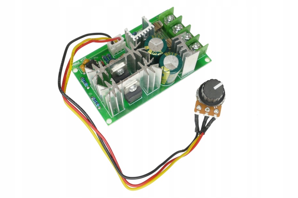 MODUŁ REGULATOR PWM DC 10-60V 20A 1200W - 12055634799 - oficjalne ...