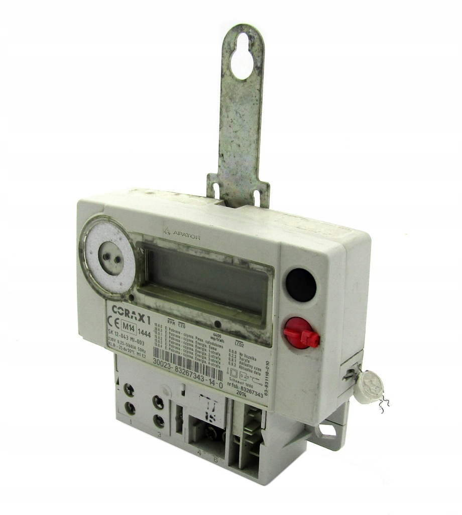 LICZNIK PRĄDU ENERGII JEDNOFAZOWY APATOR CORAX 1 - 11513040393 ...