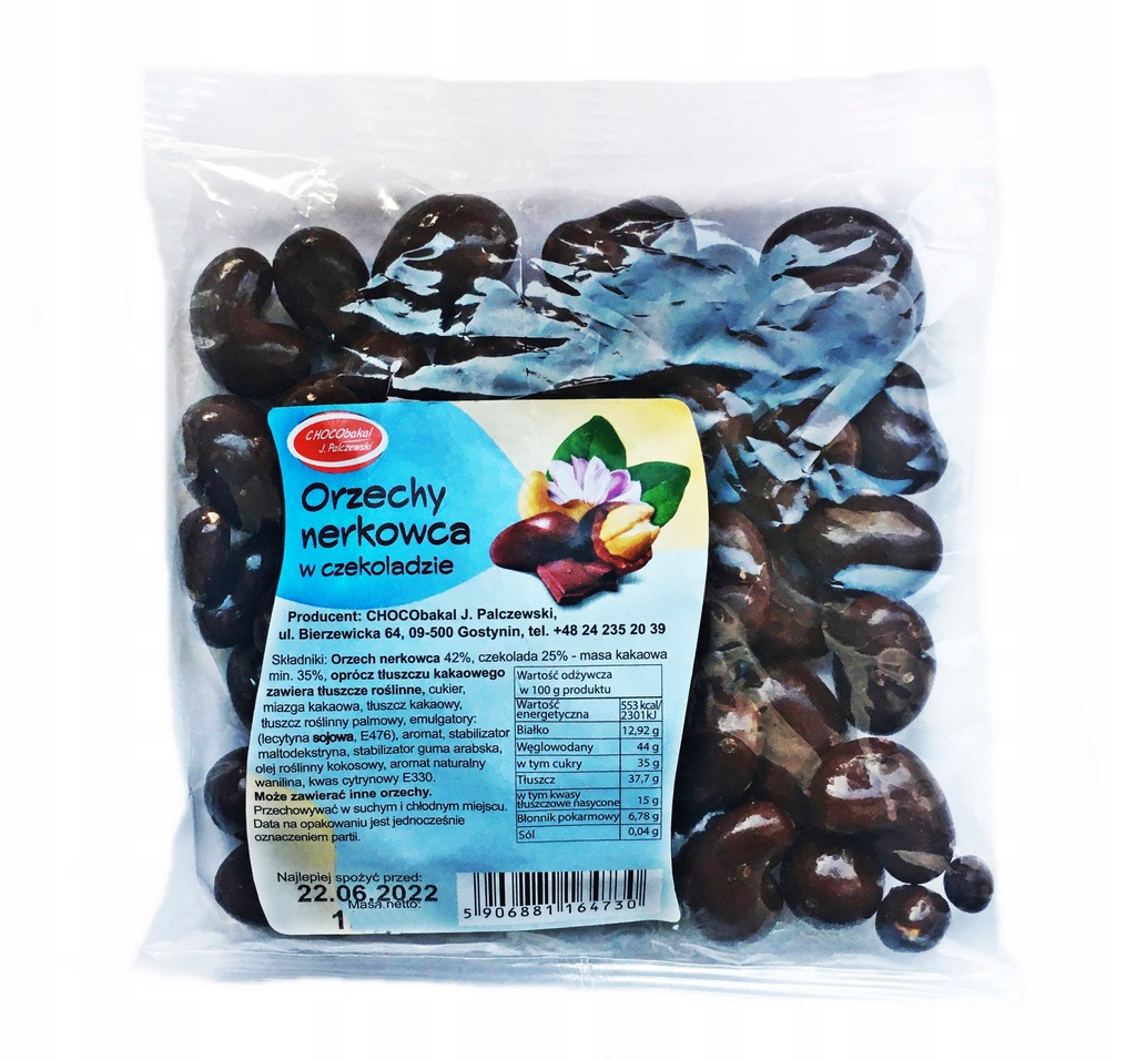 Orzechy nerkowca w czekoladzie CHOCObakal 150g - 10804619079 - oficjalne archiwum Allegro