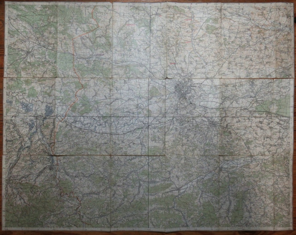 Mapa Kraków, Zator, Trzebinia, Słomniki lata 40-te - 13015786495 ...