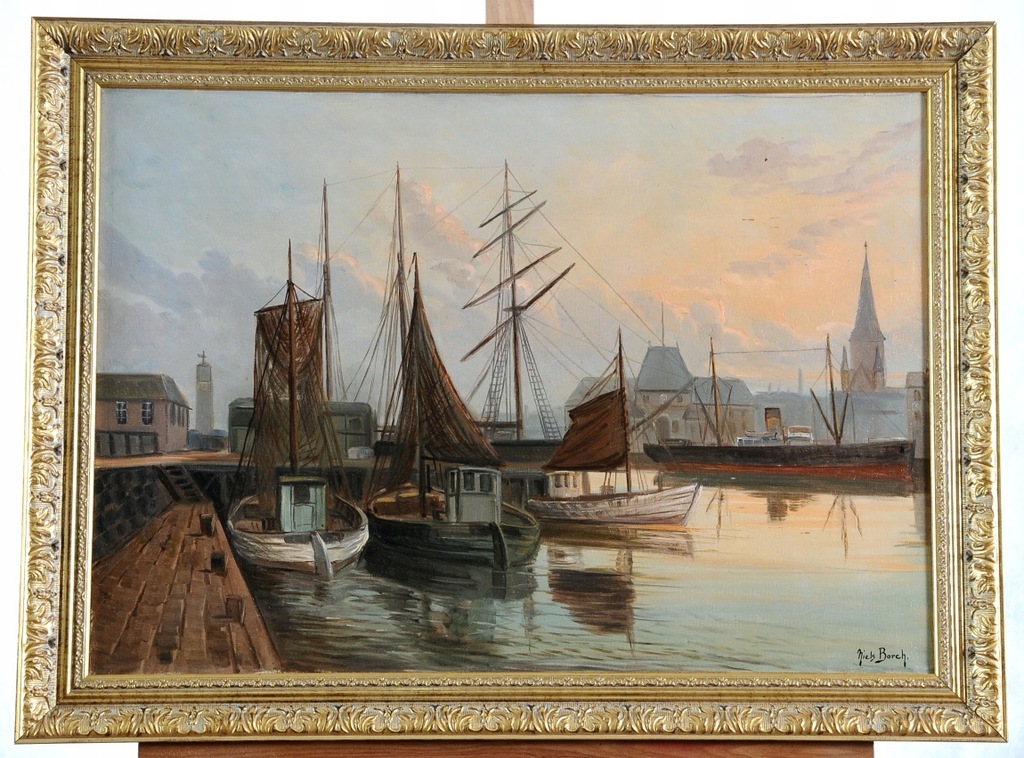 NIELS BORCH 1900 PRZEPIĘKNY OBRAZ OLEJNY ORYGINAŁ! - 8435423965 ...