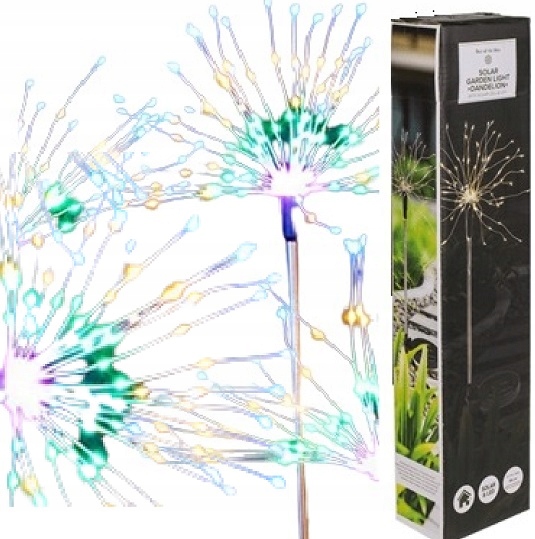 LAMPA SOLARNA LED 90L WBIJANA DMUCHAWIEC RGB 100cm - 12174642180 - oficjalne archiwum Allegro