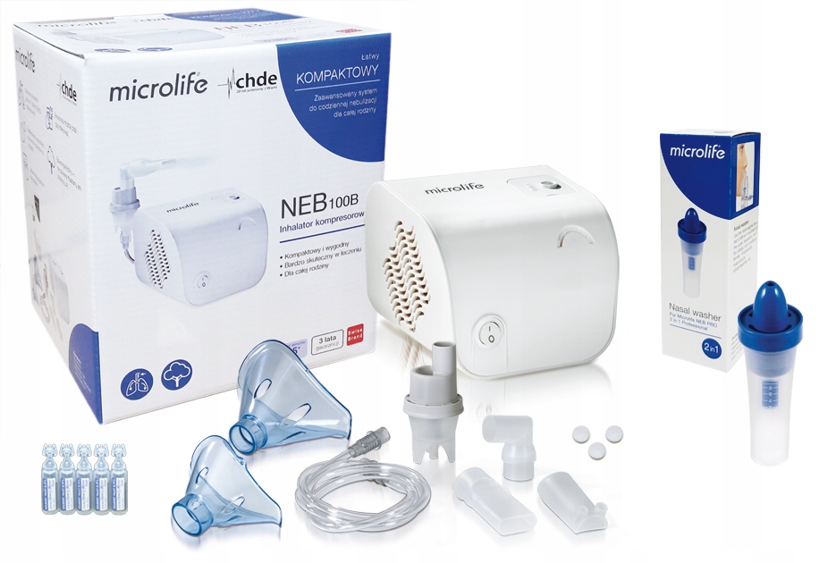 Inhalator Microlife NEB 100B + IRYGATOR ZATOKI - 8452555777 - oficjalne ...