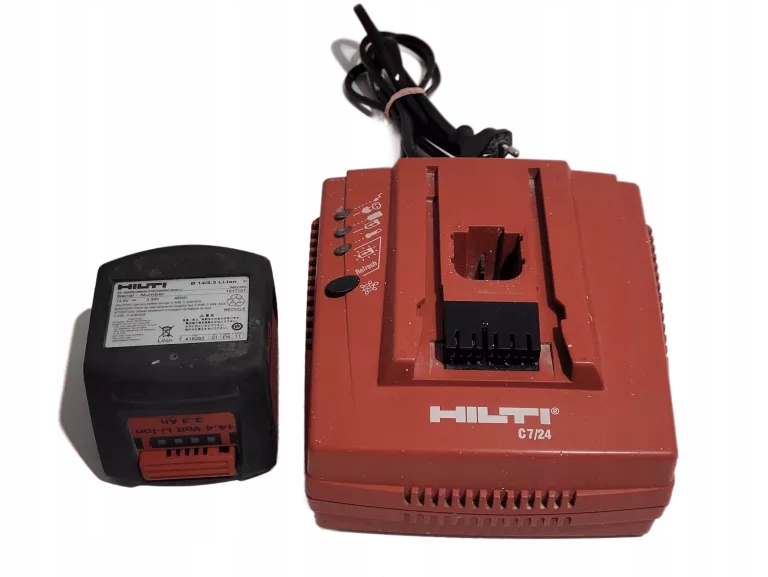 ŁADOWARKA HILTI C7/24+BATERIA HILTI B14/3.3LI-ION - 13633876246 - oficjalne archiwum Allegro