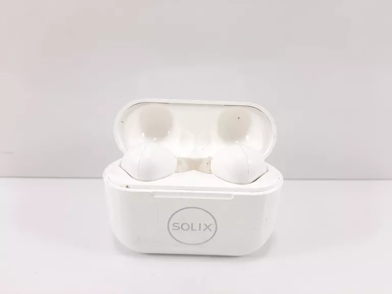 SŁUCHAWKI BEZPRZEWODOWE SOLIX TWS BIAŁE ETUI - 13826845426 - oficjalne ...