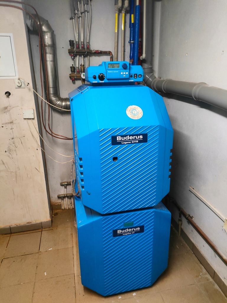 PIEC BUDERUS LOGANO G115 OLEJ 17KW Z ZASOBNIKIEM - 12833088821 ...