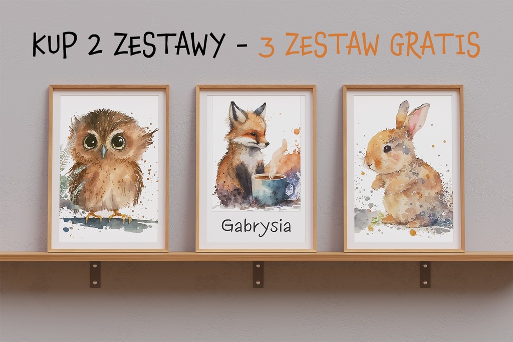 3 OBRAZKI DO POKOJU DZIECIĘCEGO A3 ZESTAW BOHO PLAKATY IMIE DZIECKA [9-A3] - 15518295510 ...