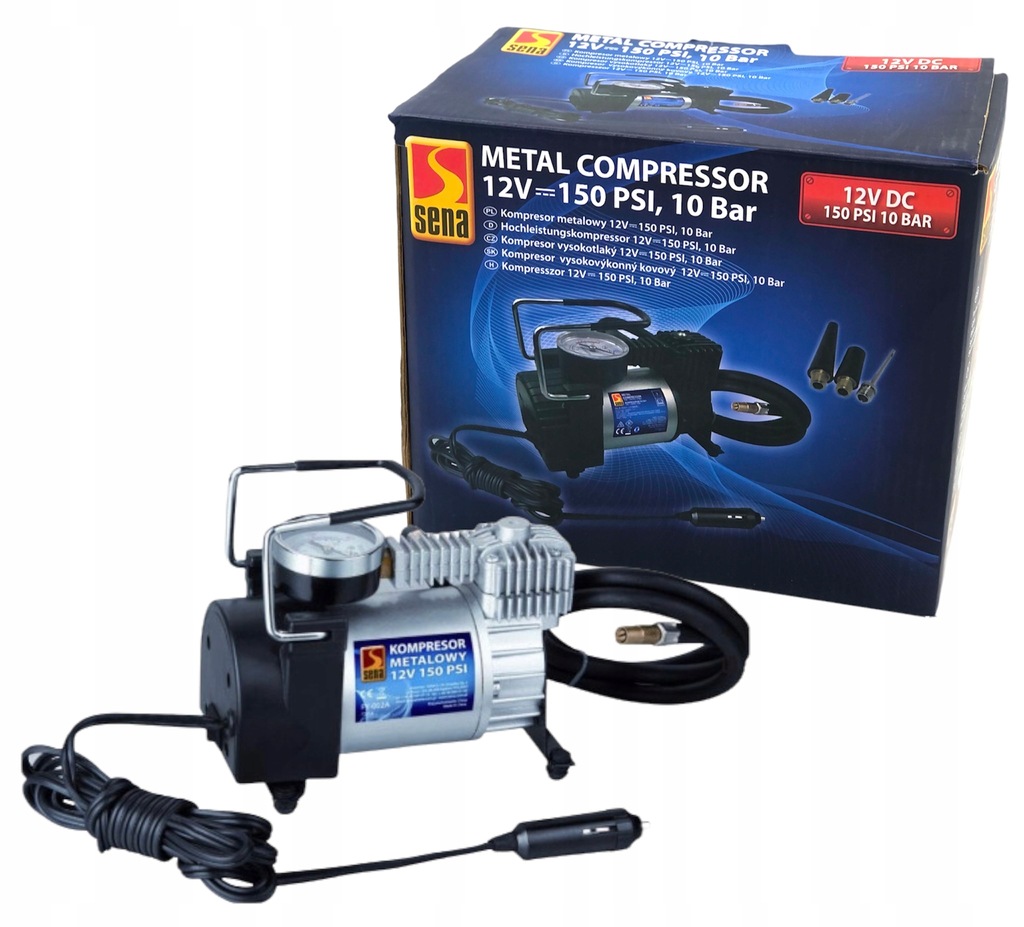 METAL COMPRESSOR 12V 150PSI 10 BAR SENA - 12585787167 - oficjalne ...