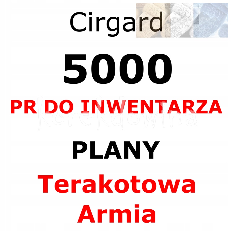 C 5000PR + PLANY TERAKOTOWA ARMIA Cirgard FOE FORGE OF EMPIRES ...