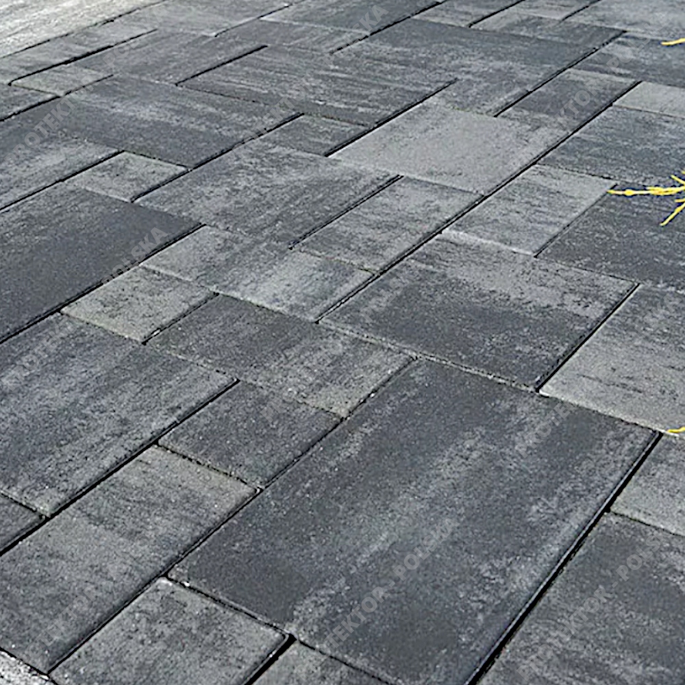 kostka brukowa SYMFONIA BRUK-BET gr.6 cm kolor wapień antracytowy wjazd - 15051932765 ...