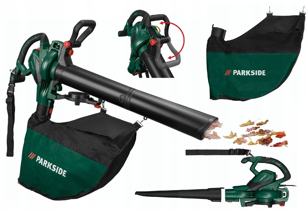 PARKSIDE ODKURZACZ DMUCHAWA DO LISCI PLS 3000 3w1 - 11958538794 ...